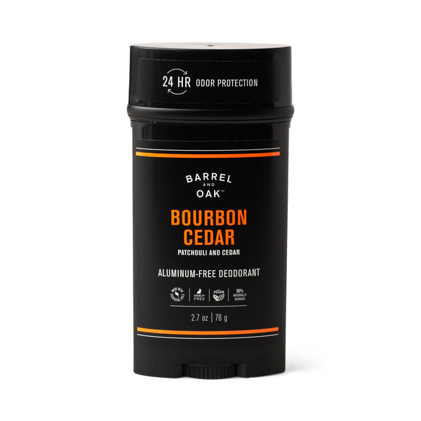 24 Hour Deodorant - Bourbon Cedar 2.7 oz. – Barrel & Oak